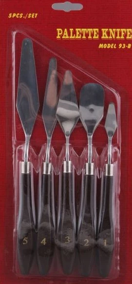 Szpachelki malarskie metalowe komplet 5 sztuk :: ArtEquipment ...